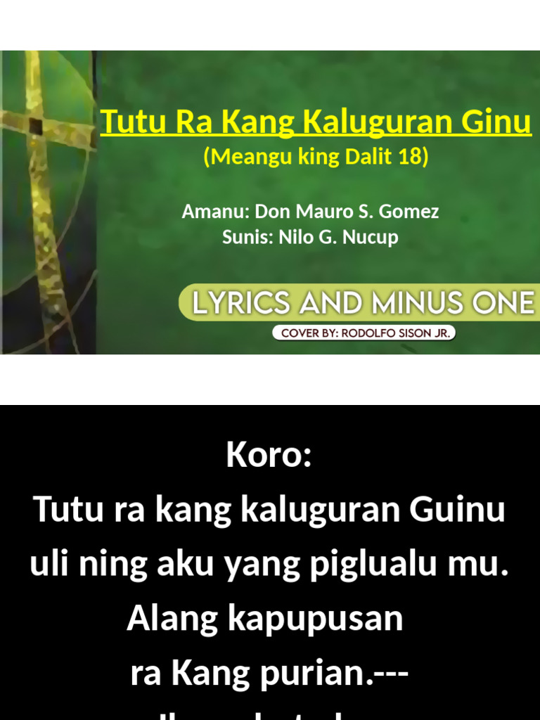 Tutu Ra Kang Kaluguran Ginu | PDF