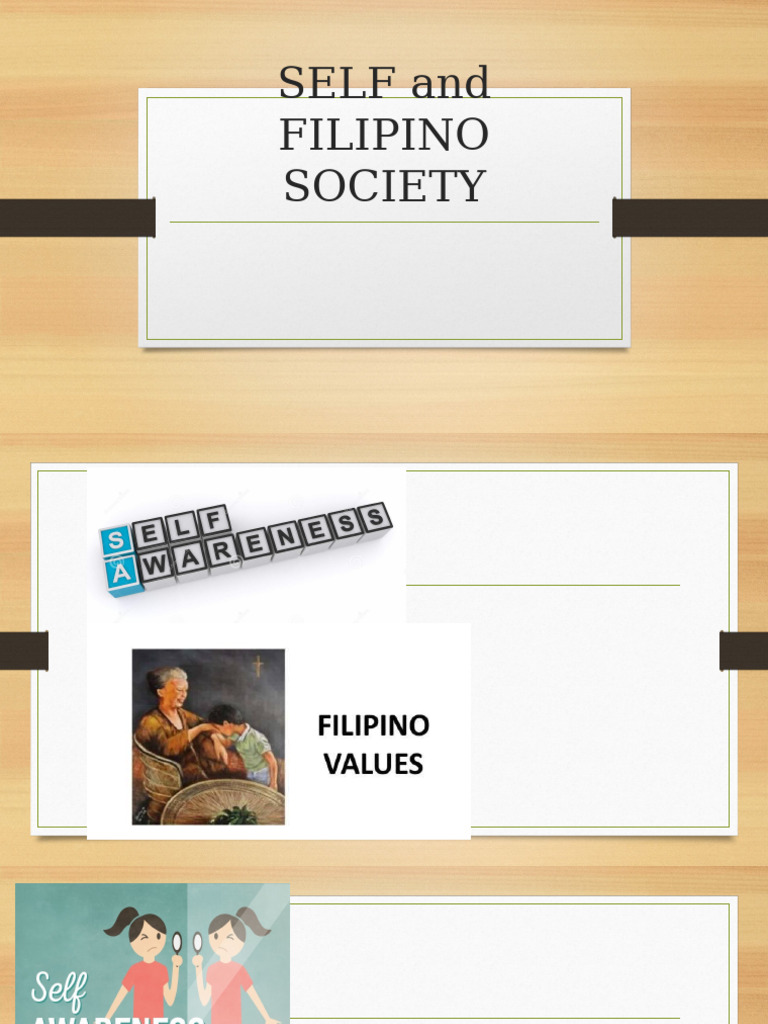 Self and Filipino Society Presentation | PDF | Personal Development ...