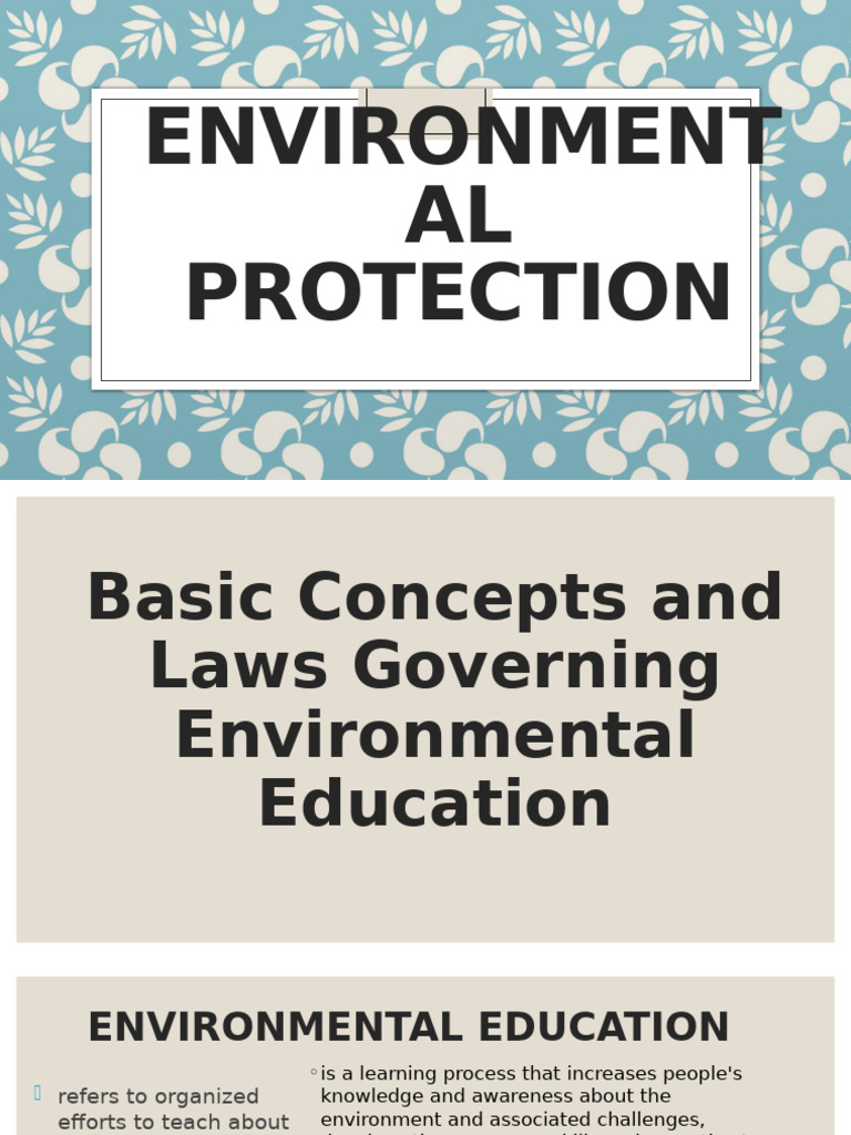 Presentation 2 Environmental Protection | PDF | Air Pollution | Waste