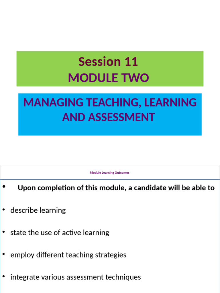 10 Managing Teaching Module Two | PDF | Learning | Constructivism (Philosophy Of Education)