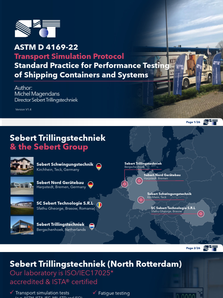 Astm D 4169 22 Protocol | PDF | Forklift | Pallet
