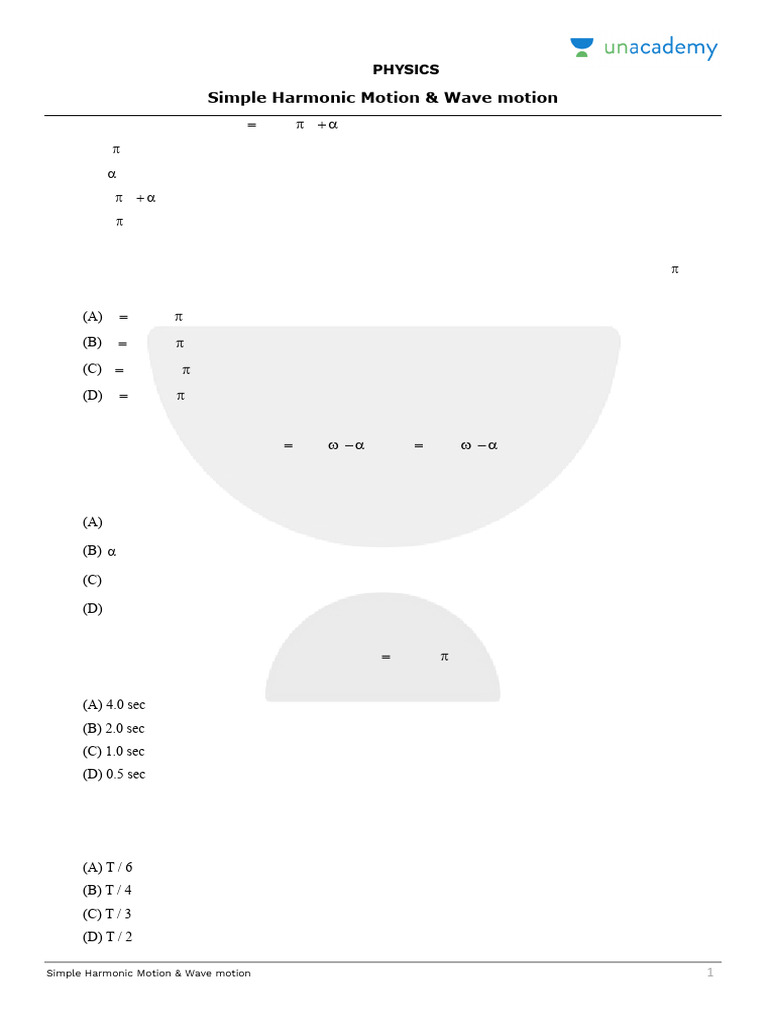 Simple Harmonic Motion & Wave Motion | PDF | Waves | Sound
