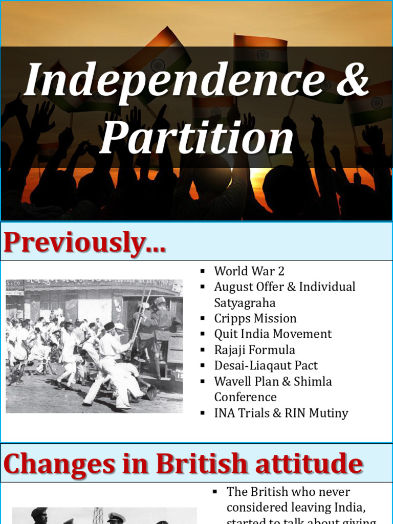 India’s Path to Independence and Partition | PDF | Partition Of India ...
