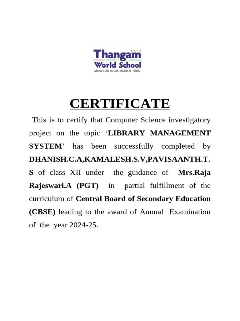 CERTIFICATE | PDF