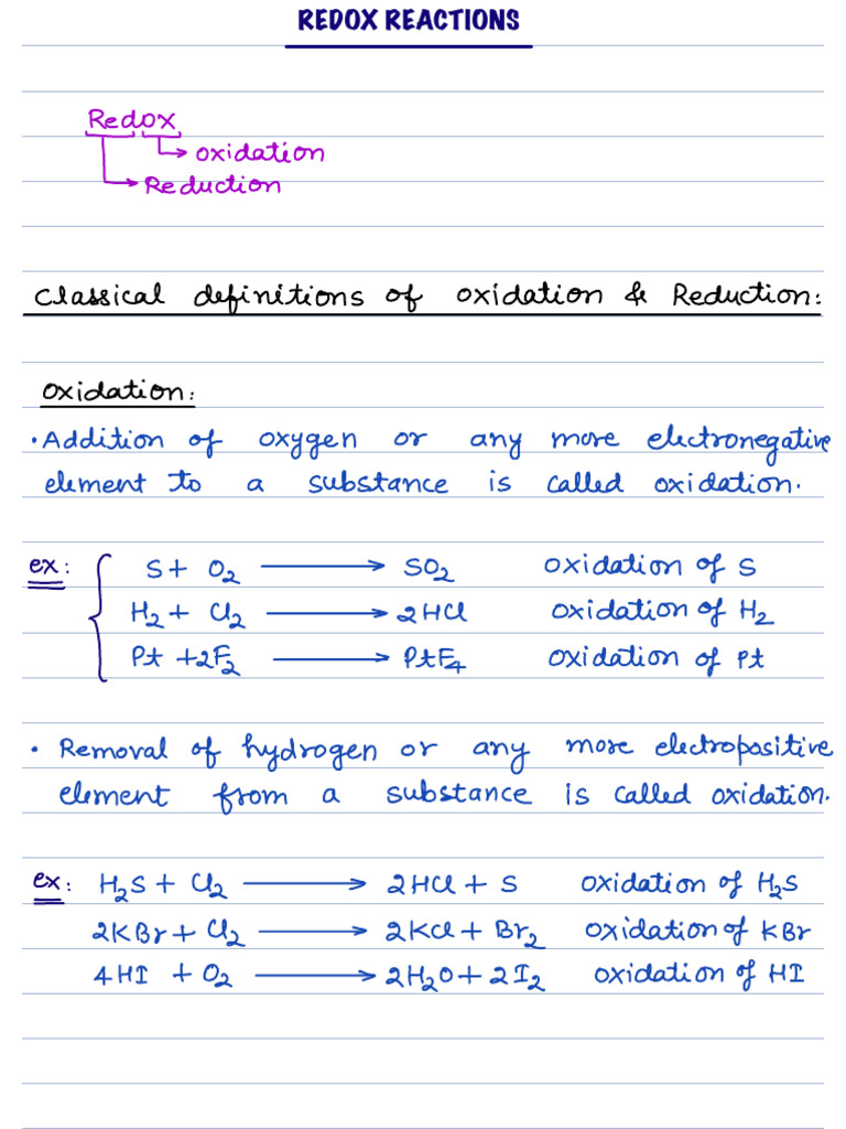 Redox Reaction | PDF | Redox | Chemical Compounds
