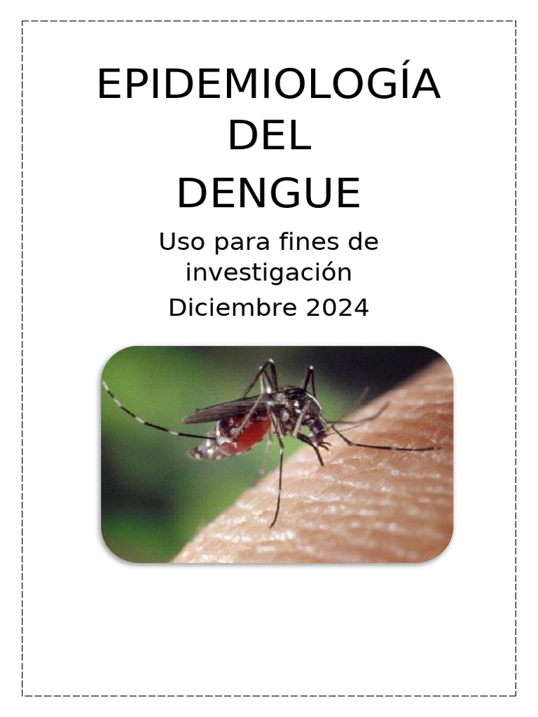 Epidemiología Del Dengue 1 | PDF