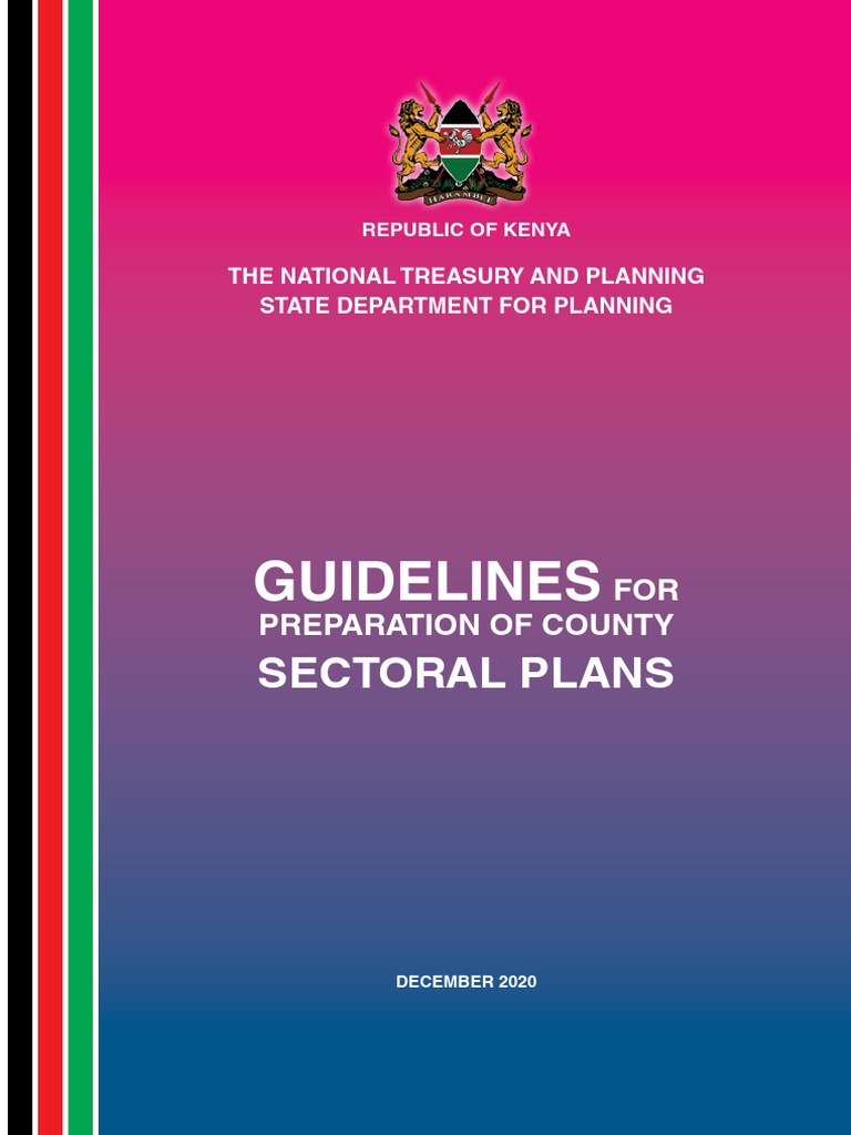 County Sectoral Plans Preparation Guidelines | PDF | Sustainability ...