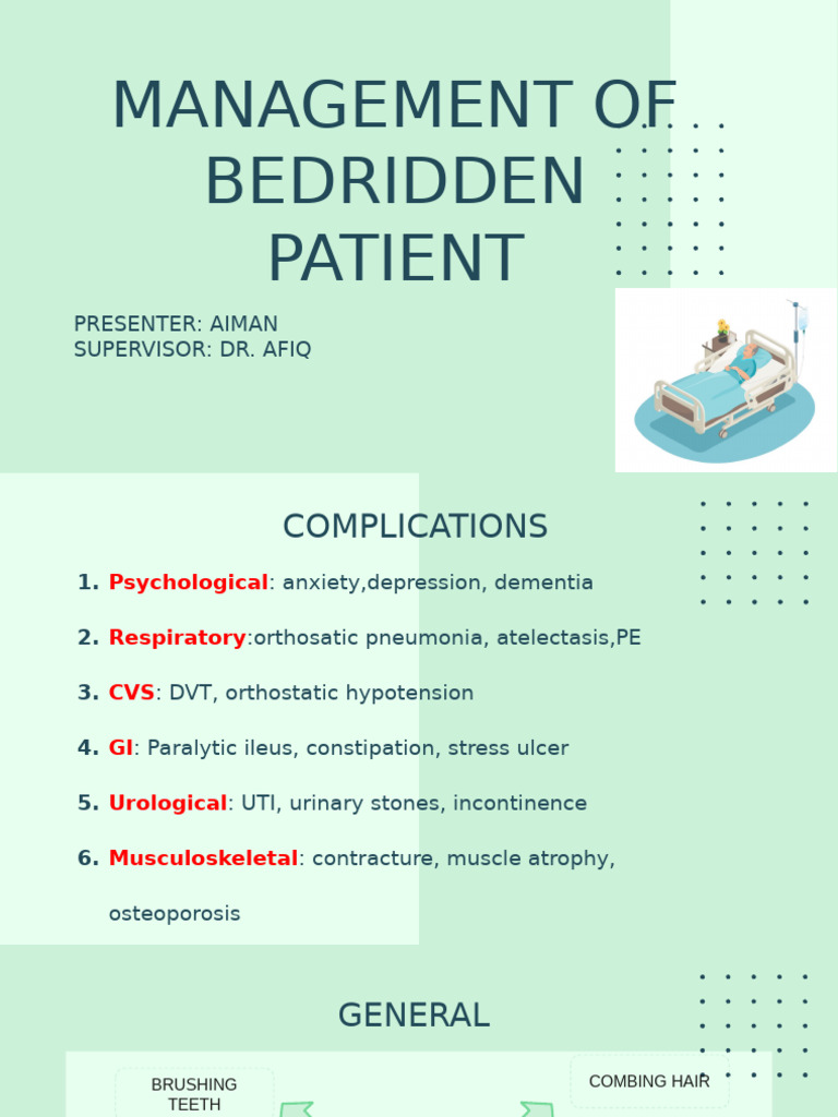 Management of Bedridden (Updated) | PDF | Urinary Incontinence ...