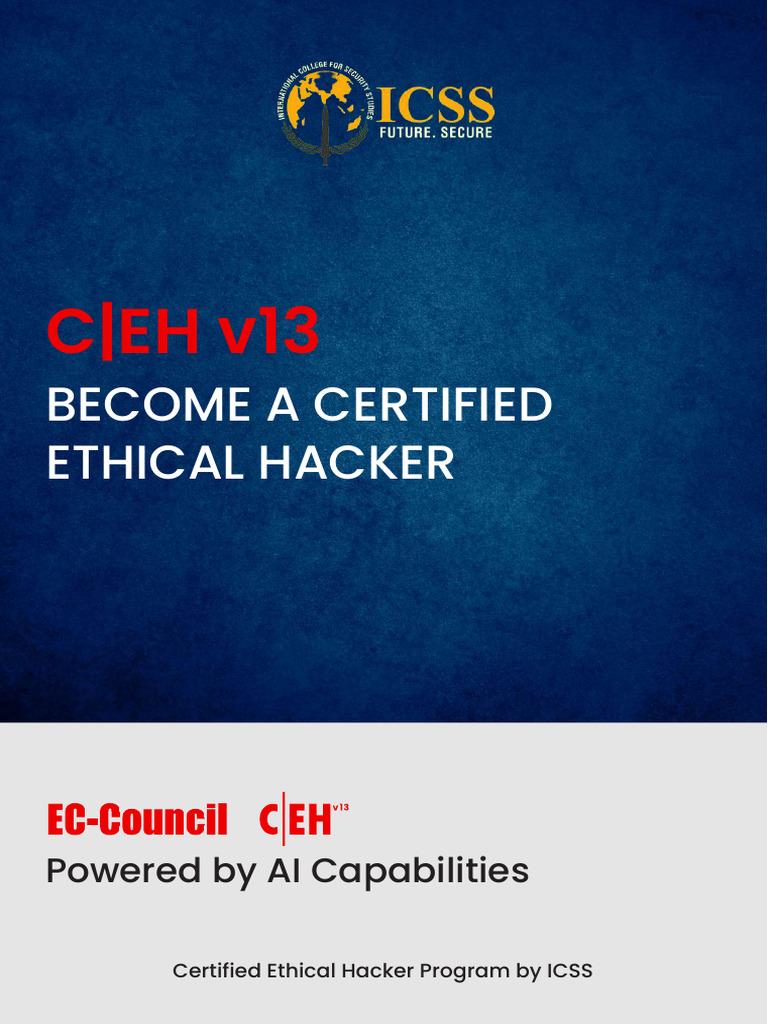 ICSS CEH v13 - New Course Brochure - 2024 | PDF | Security | Computer ...