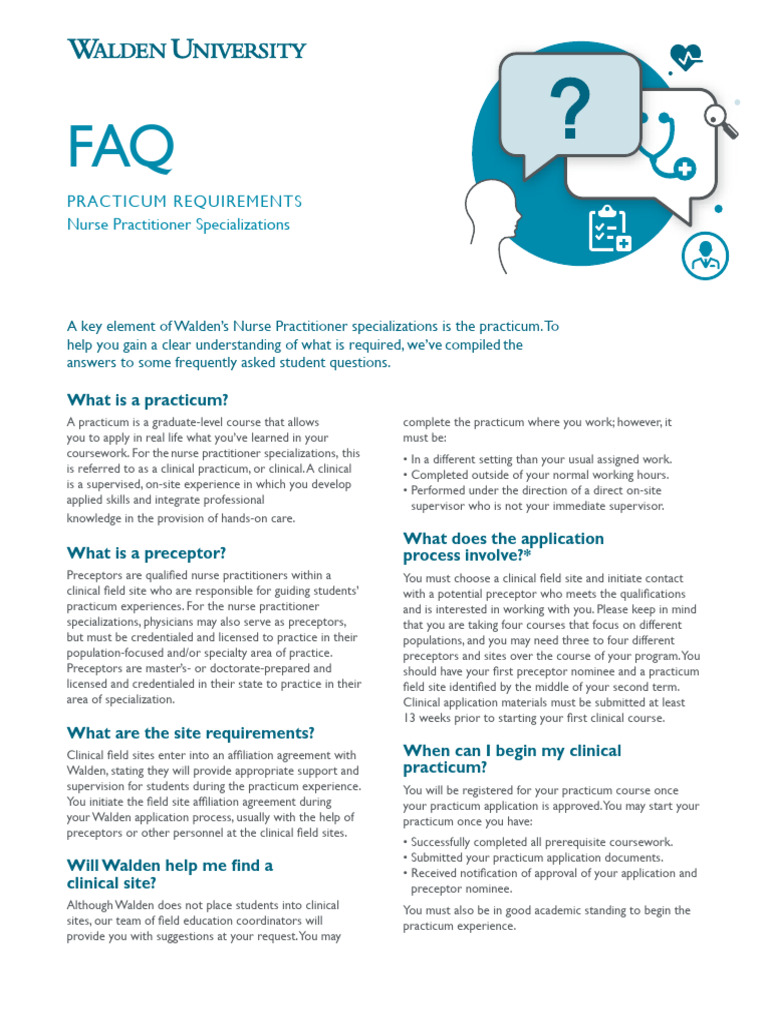 v3 Nursing Practicum Faqs | PDF | Nursing | Physician