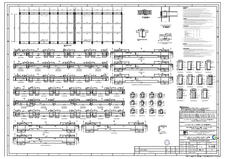 GIS - ROOF BEAM LAYOUT AND DETAILS-R0 | PDF | Concrete | Deep Foundation
