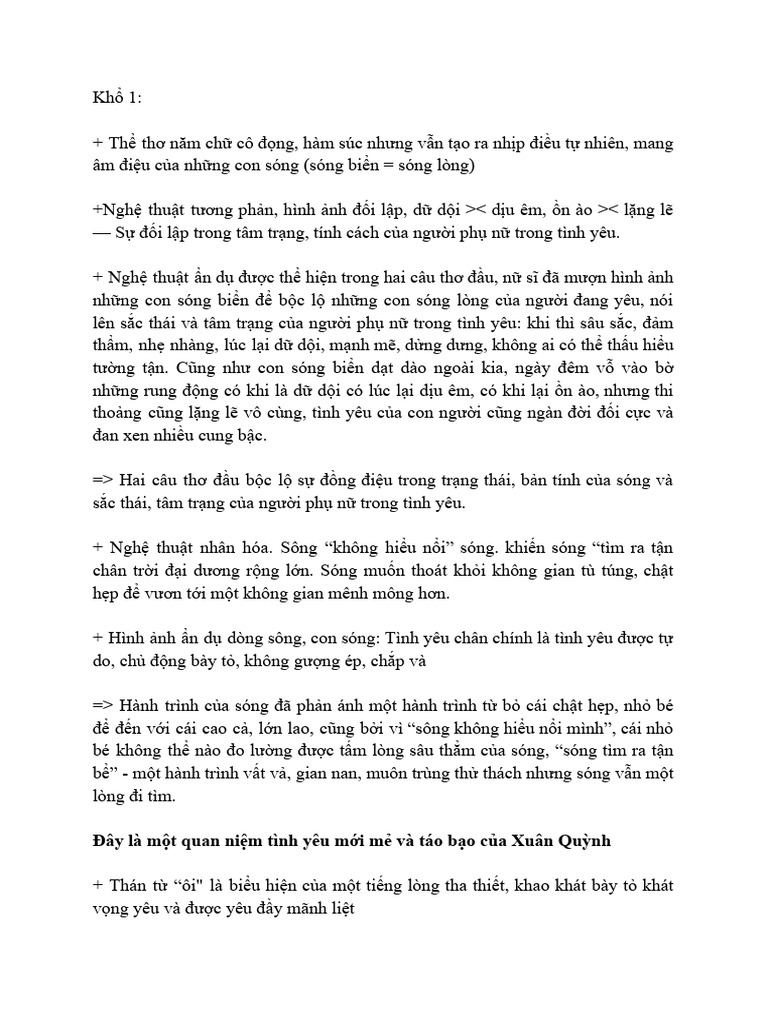 Sóng Xuân Qu NH | PDF