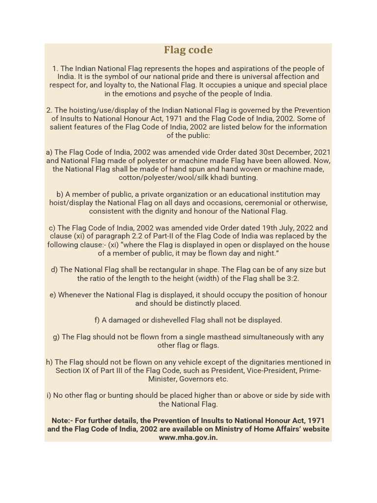 Flag Code | PDF | Flag | Symbols