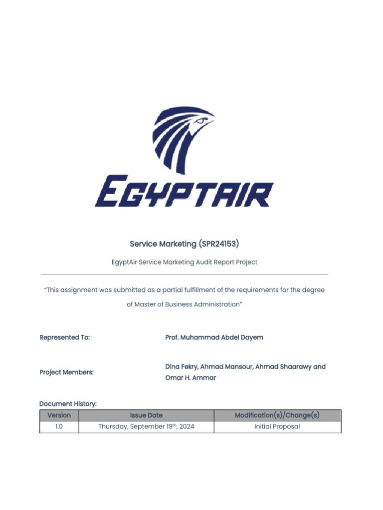 Service Marketing - Egyptair Service Marketing Report | PDF | Airport Lounge | Business Class