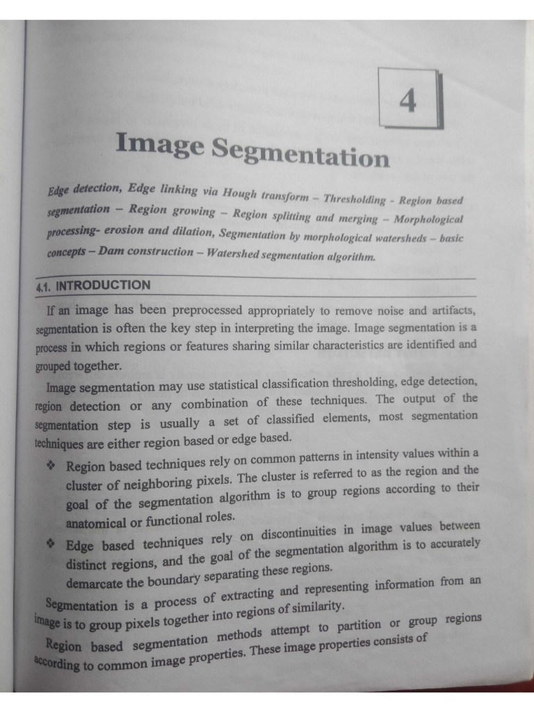 Image Processing Unit 4 | PDF