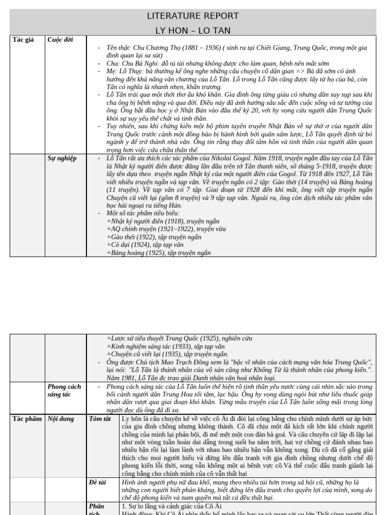 Literature Report | PDF