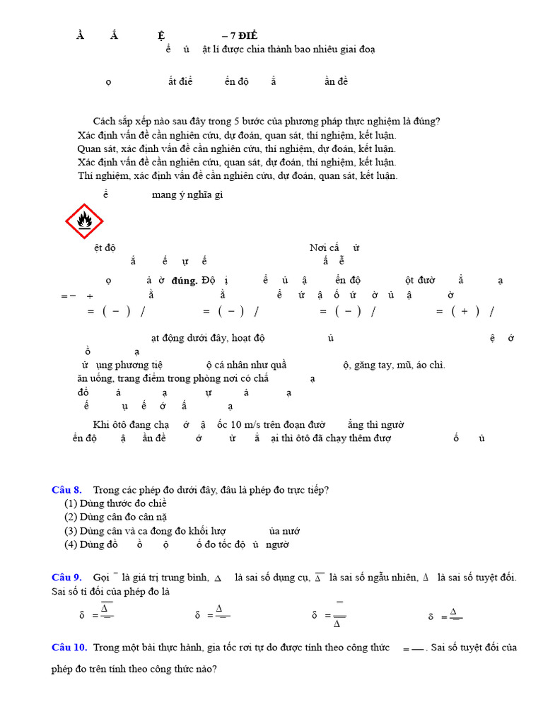 De Kiem Tra Giua Hoc Ki 1 Vat Ly 10 Kntt | PDF