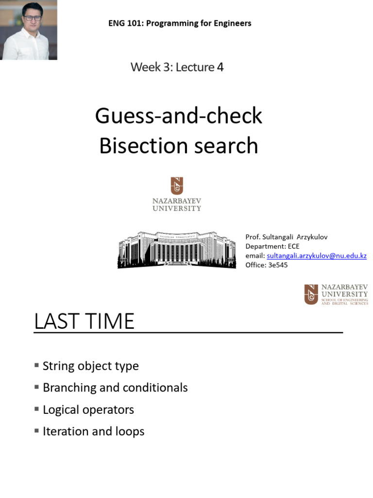ENG101__Lec 4 | PDF | Mathematical Optimization | Control Flow