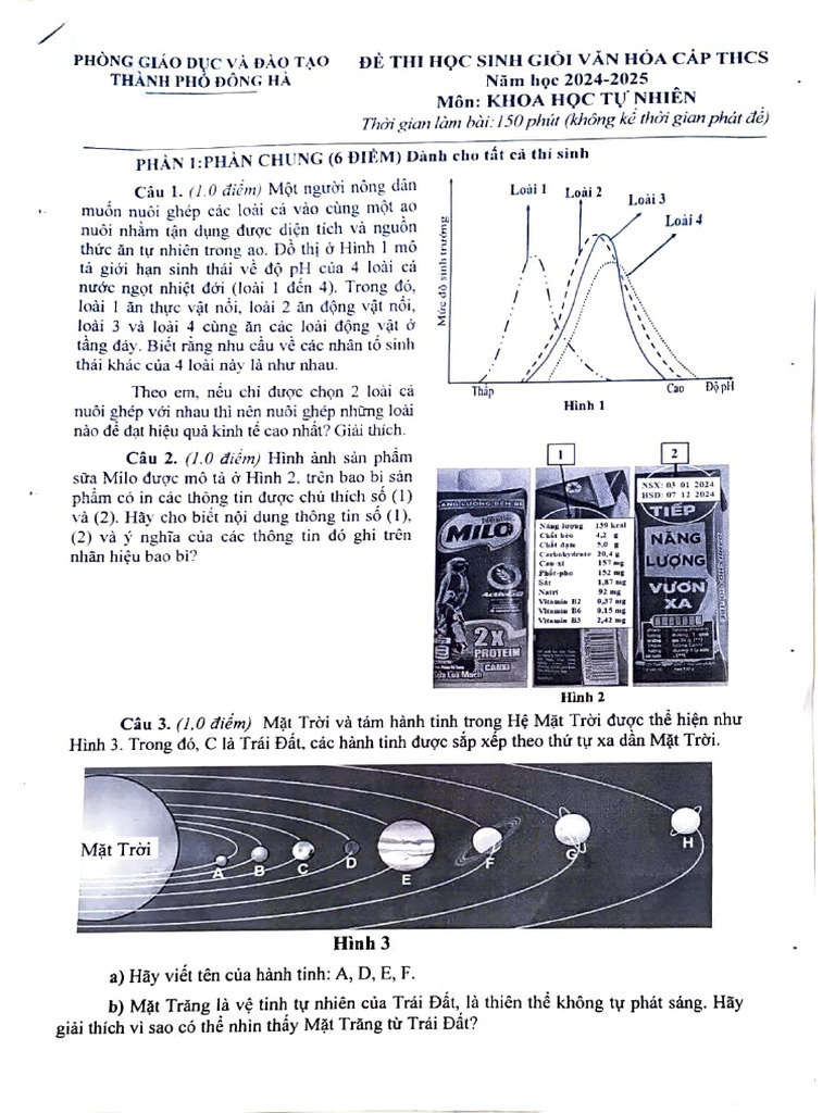 8. ĐỀ HSG KHTN 9 TP ĐÔNG HÀ 2024 - 2025 | PDF