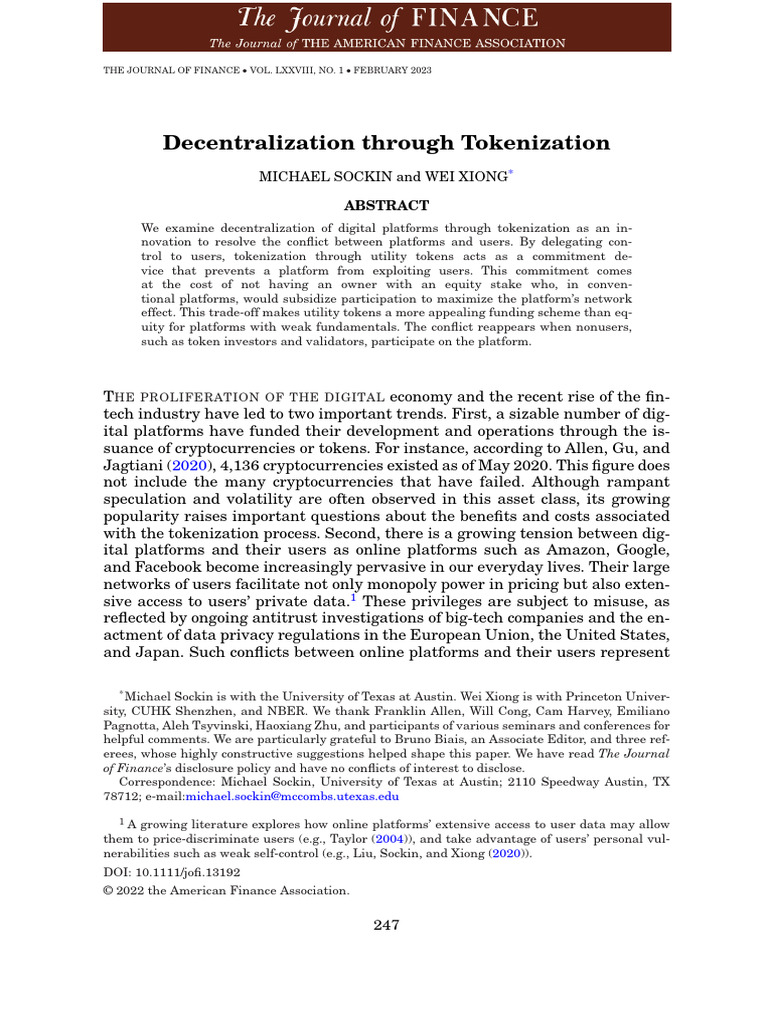 Decentralization | PDF | Cryptocurrency | Economies