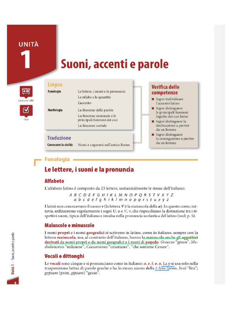 Accenti e Dittonghi Latini | PDF