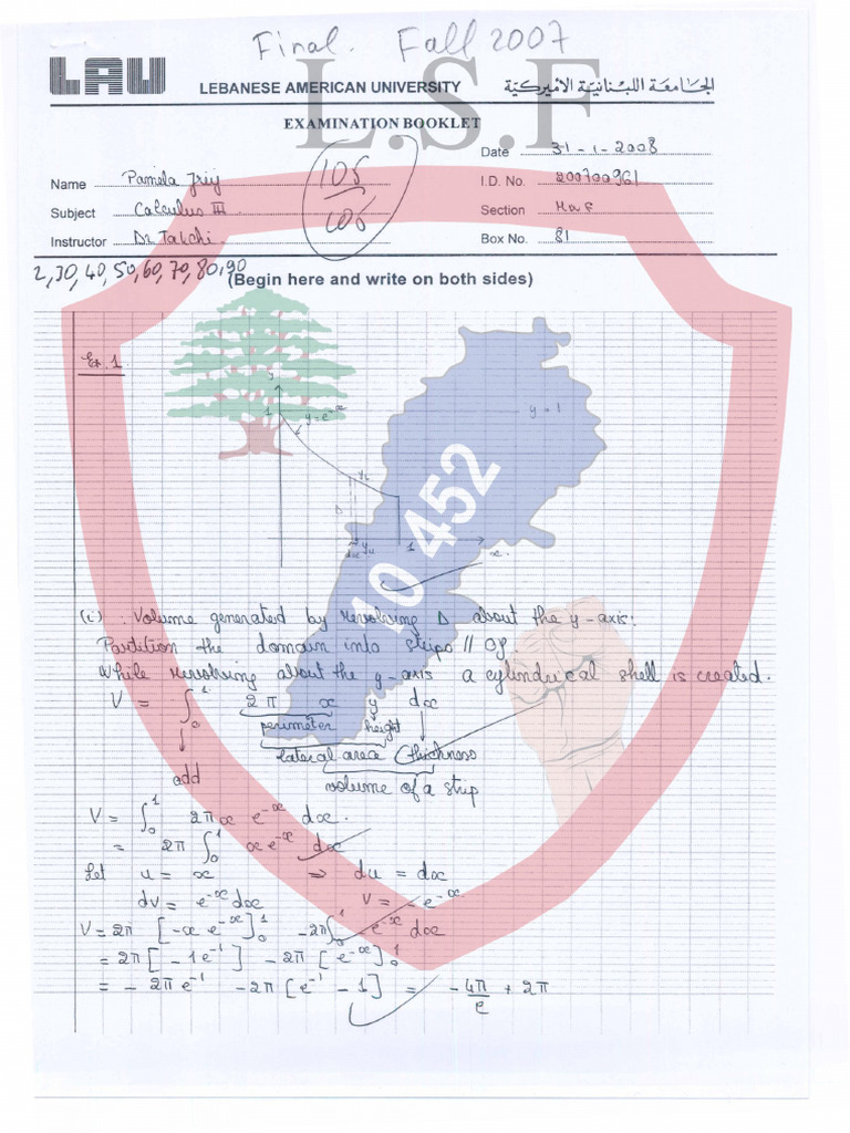 final fall 2007 + solution | PDF