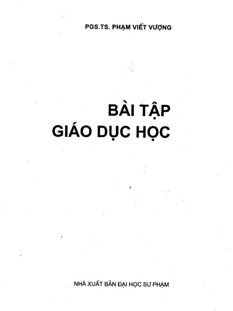 Bai Tap Giao Duc | PDF