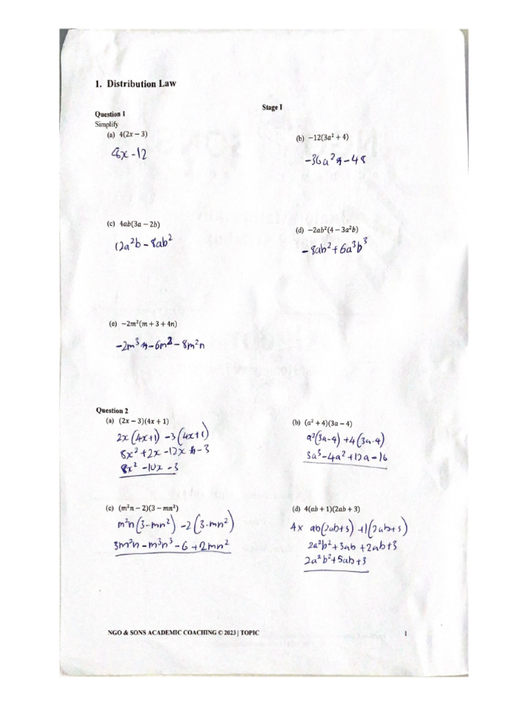 Distribution Law | PDF