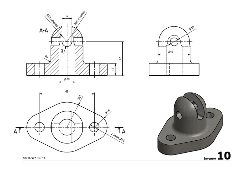 The CAD Album of 100 Parts - 010 | PDF