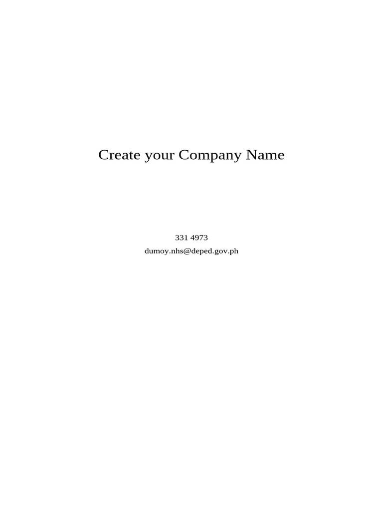 Product Plan Template | PDF