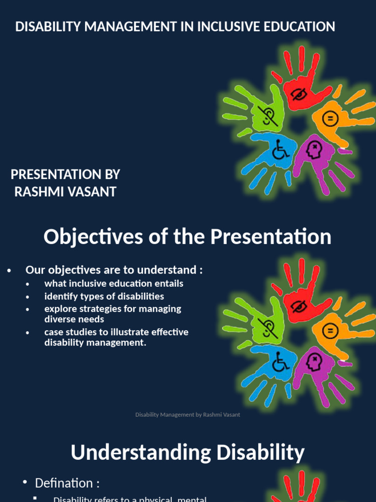 Disability Management in Inclusive Education | PDF | Inclusion ...