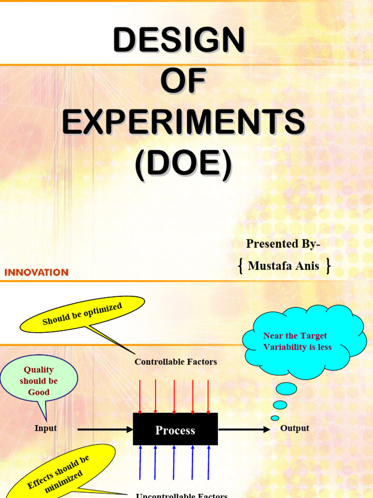Design of Experiments - Case Study | PDF | Errors And Residuals | Analysis Of Variance