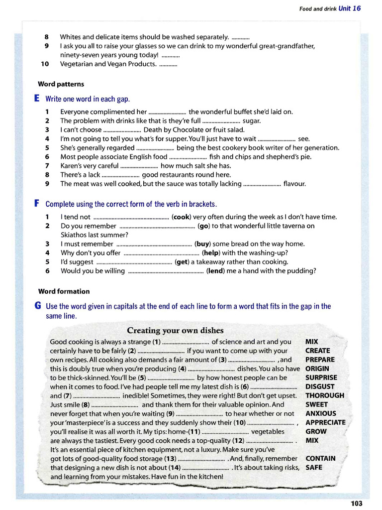 Destination B2. Grammar Vocabulary With Answer Key-Pages-105 | PDF