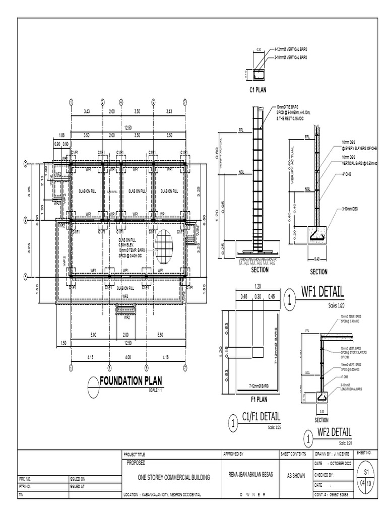 FOUNDATION PLAN & FOOTINGS | PDF