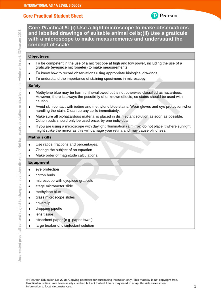 IAS Biology TRP1 CP5 Stu | PDF | Microscope | Staining