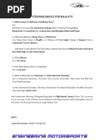 Calculations For The Anti Ackermann Steering Mechanism - BAJA Tutor | PDF