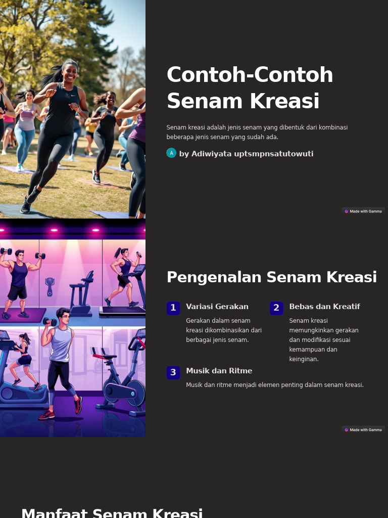 Contoh Contoh Senam Kreasi | PDF