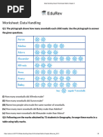 Class 4 Data Handling Worksheet | PDF