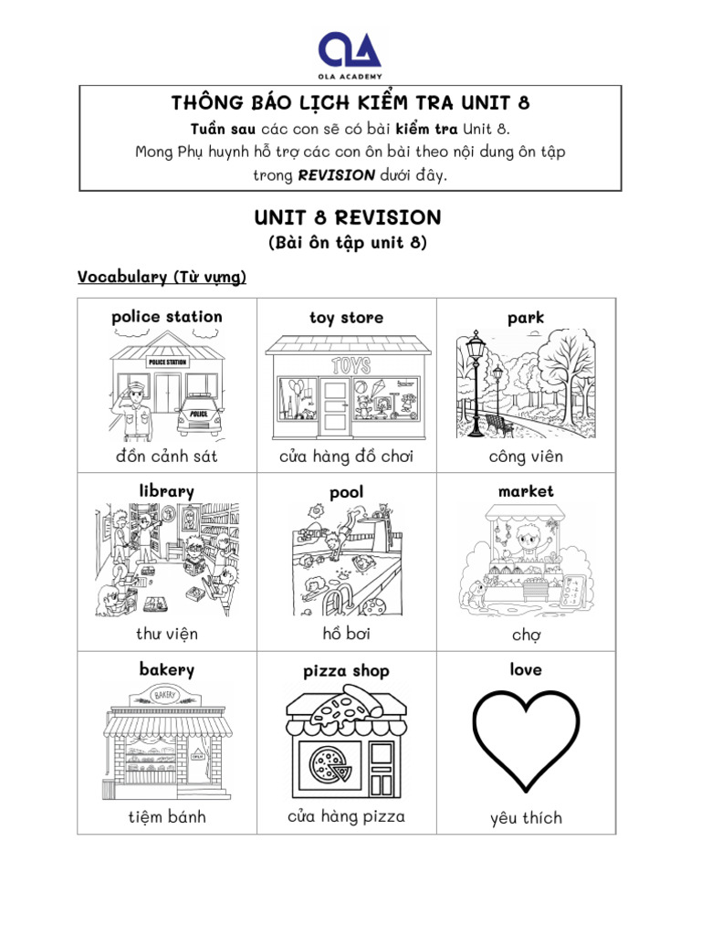 Revision unit 8 - K10 | PDF