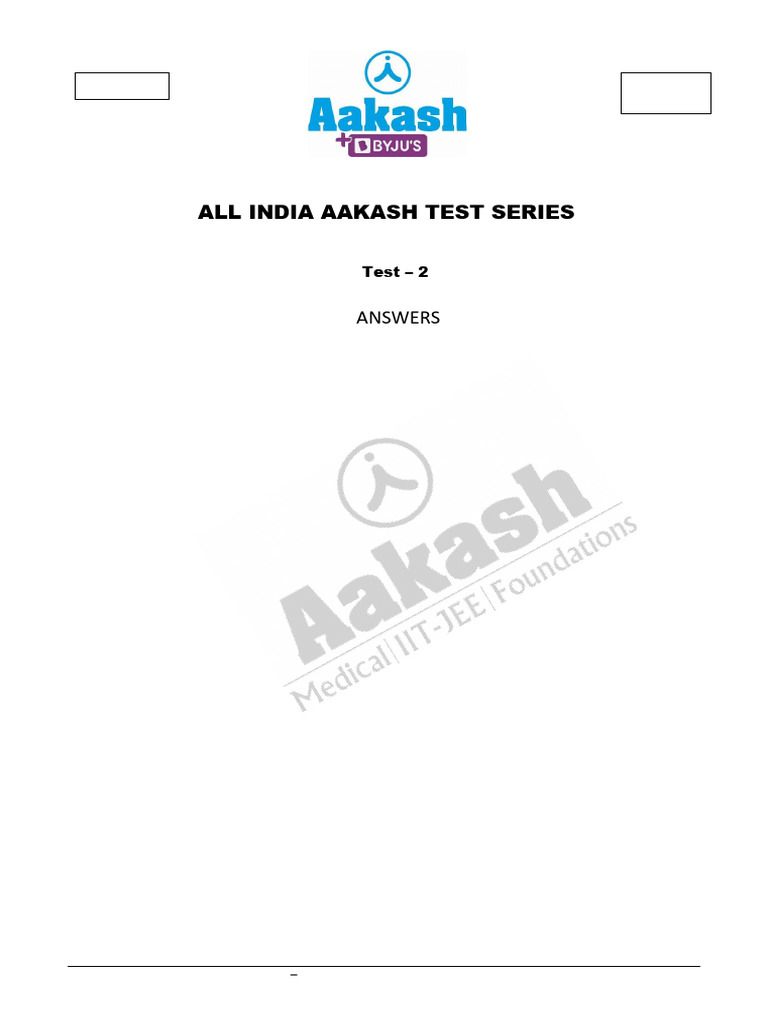 FS AIATS-2 (Mains) 11-12-2022 Answer Key Solutions | PDF | Nature | Physical Quantities