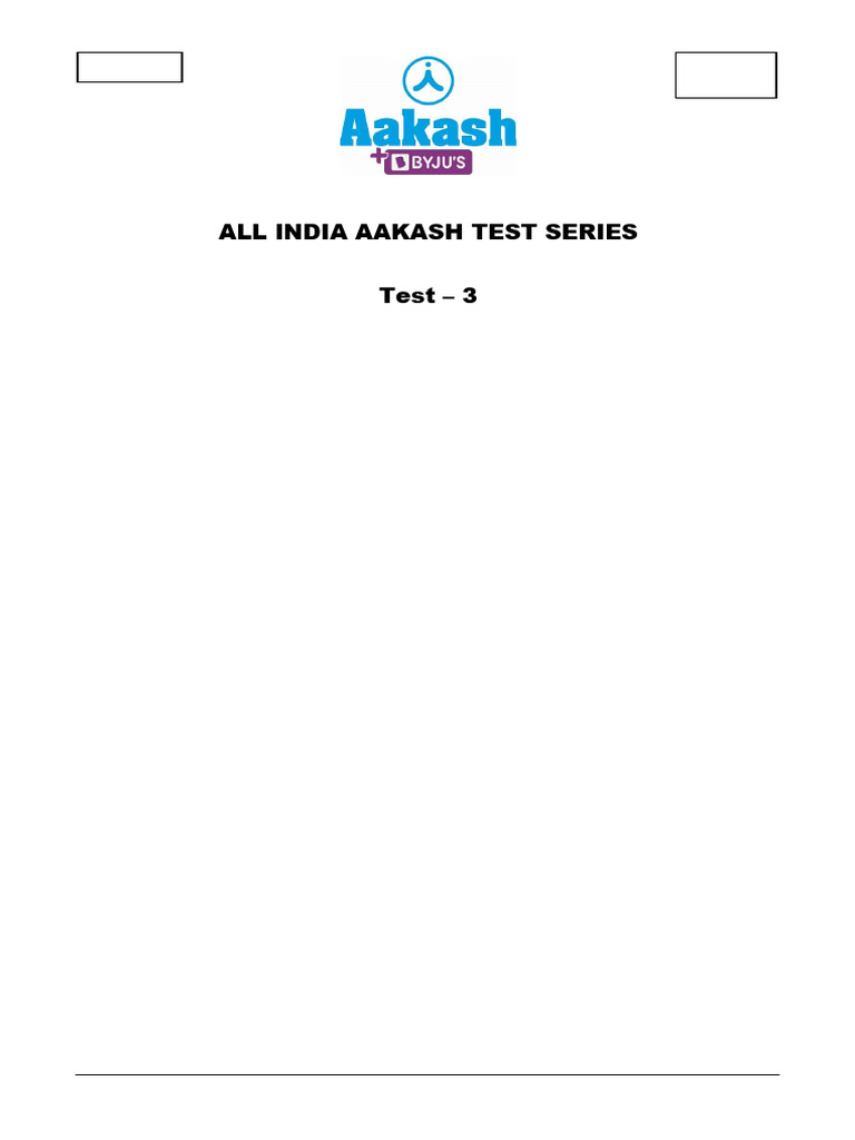 FS AIATS-3 (Mains) 29-01-2023 Answer Key Solutions | PDF | Hydrogen Peroxide | Chemistry