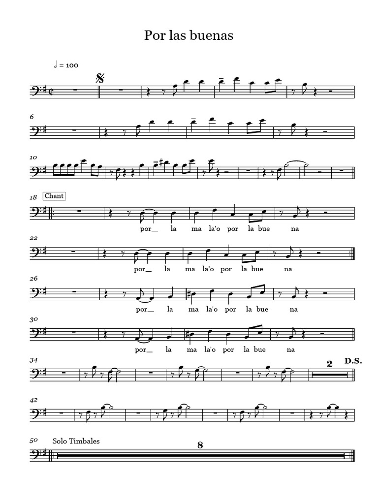 Por Las Buenas - TRB | PDF