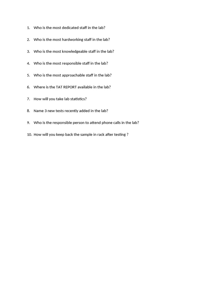 Lab Test Paper | PDF