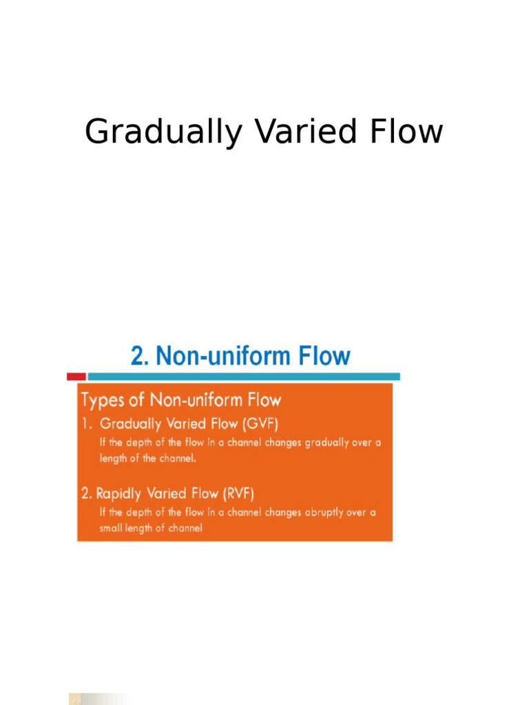Gradually Varied Flow | PDF | Mechanics | Continuum Mechanics