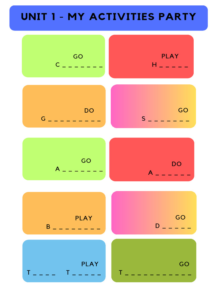 Copia con T: Weekly Activities Guide | PDF