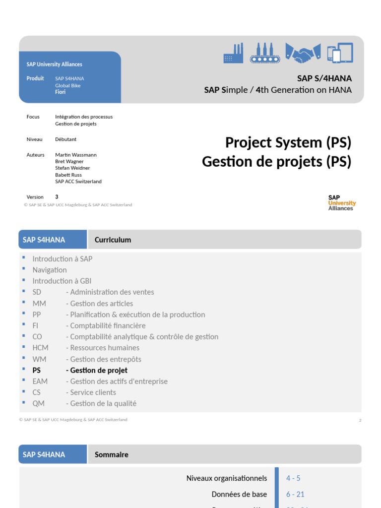 1100 Intro S4HANA Using GBI Fiori Fr PS Presentation v3 | PDF | Planification | Business