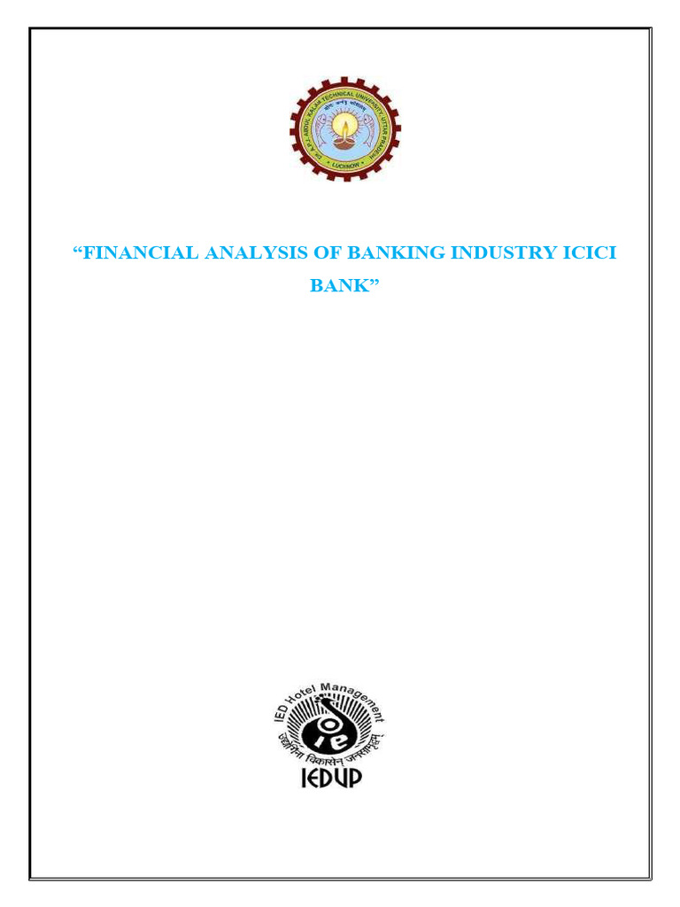 Financial Analysis of Banking Industry Icici Bank | PDF | Banks | Reserve Bank Of India