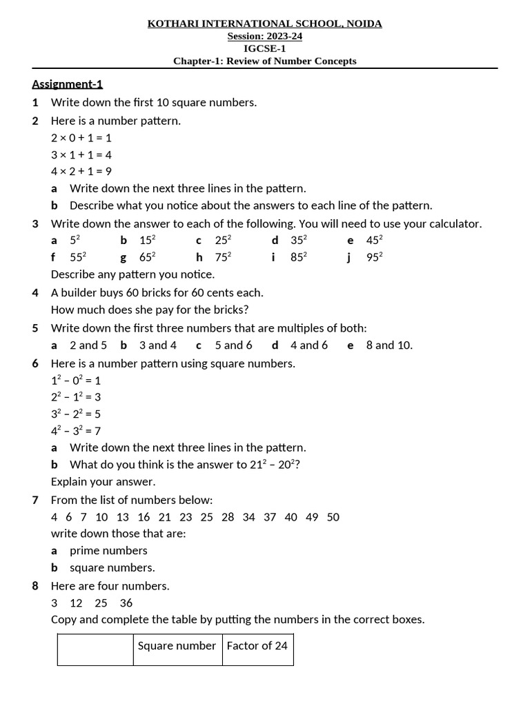 Ch-1_Practice Questions | PDF | Prime Number | Mathematics