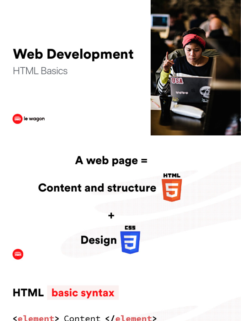Web Development - HTML Basics | PDF
