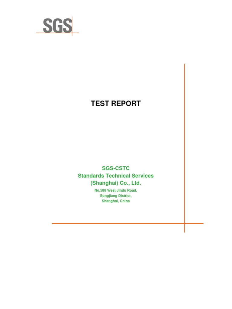 SGS PID Test Report | PDF